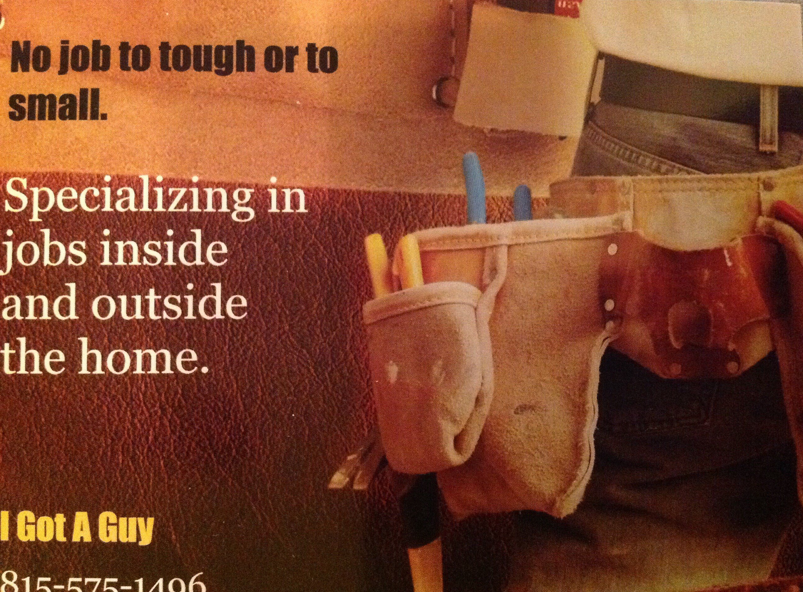 I got a guy Home Repair/Handyman Service Reviews - Ingleside, IL | Angi