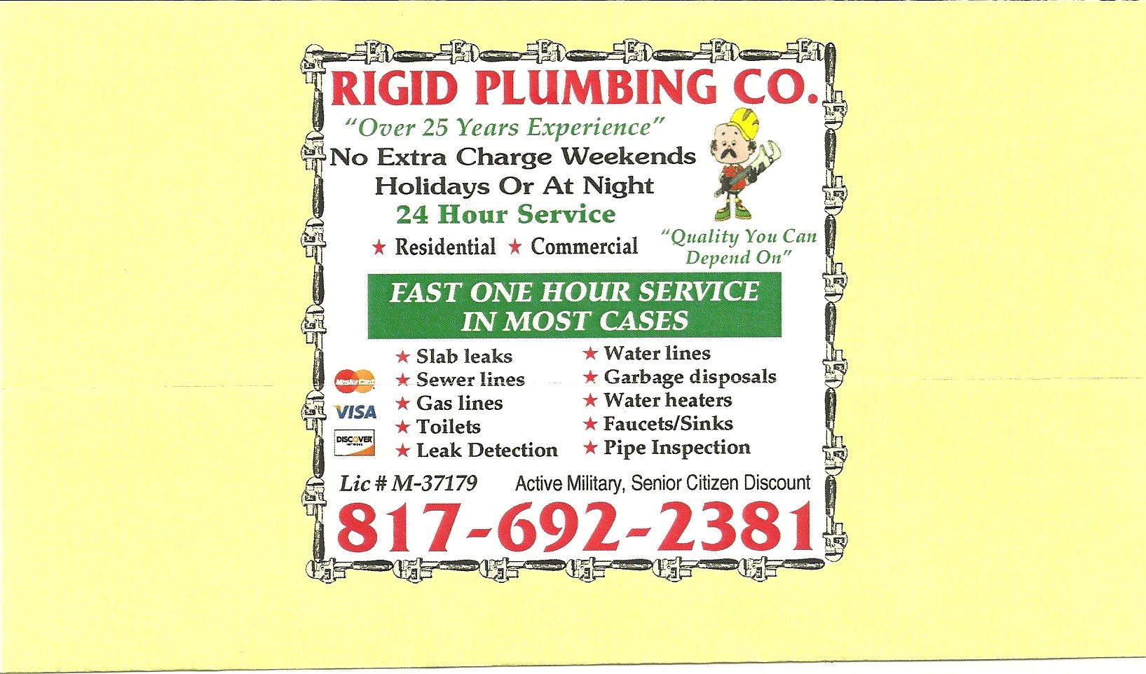 RIGID PLUMBING COMPANY Reviews - Azle, TX | Angi